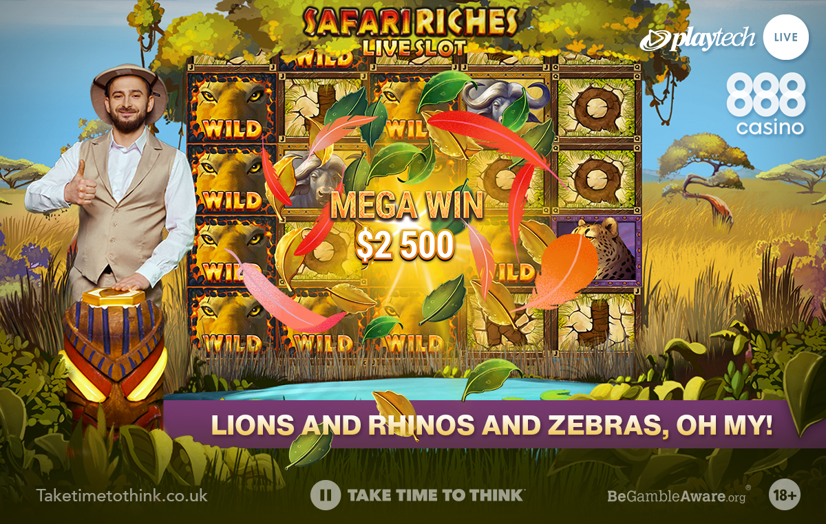 Playtech Launches Safari Riches Live with 888casino - News, Events ...