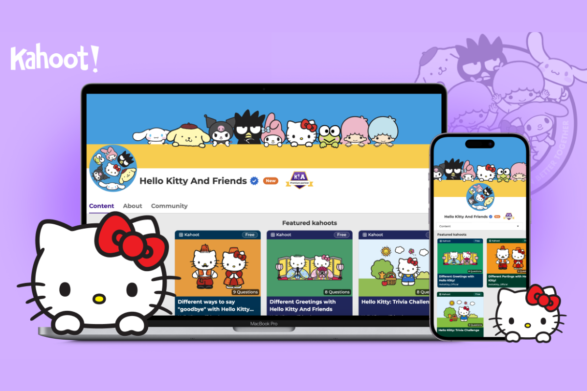 Kahoot! announces a new collaboration with Hello Kitty and other Sanrio characters to provide ...