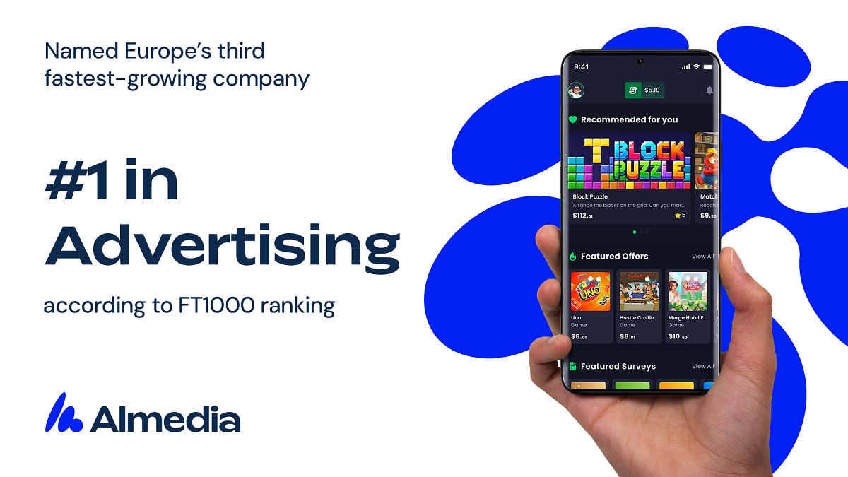 THE FINANCIAL TIMES NAMES ALMEDIA THIRD FASTEST-GROWING COMPANY IN ...