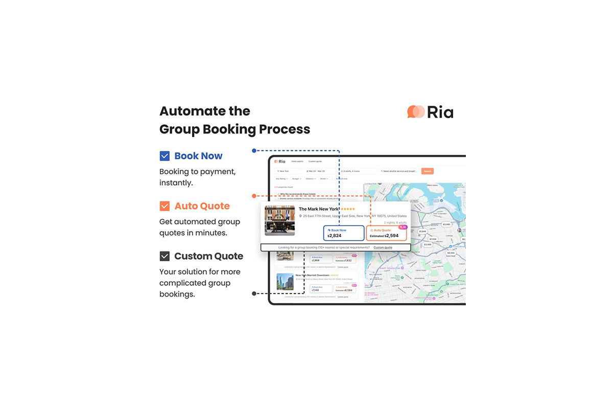 RIAD Corp. reveals AI-powered hotel group booking platform Ria at ITB ...