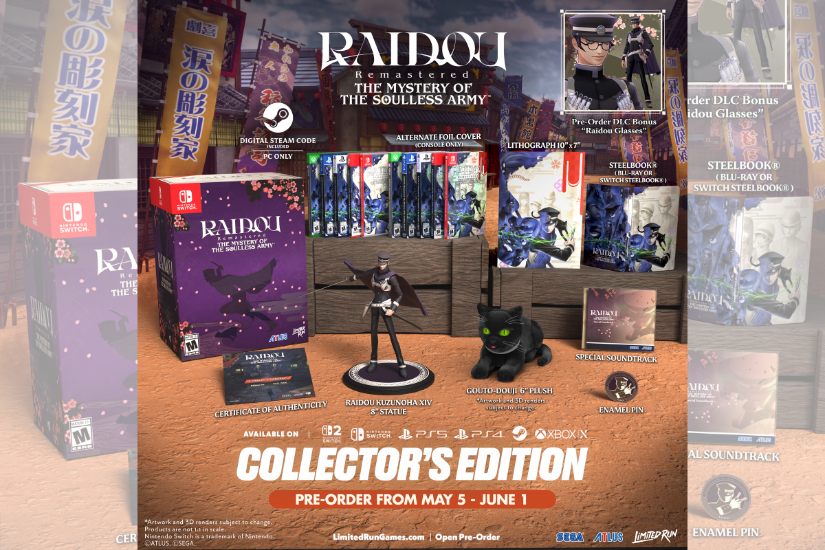 Limited Run Games Presents - RAIDOU Remastered: The Mystery of the Soulless Army Collector's ...
